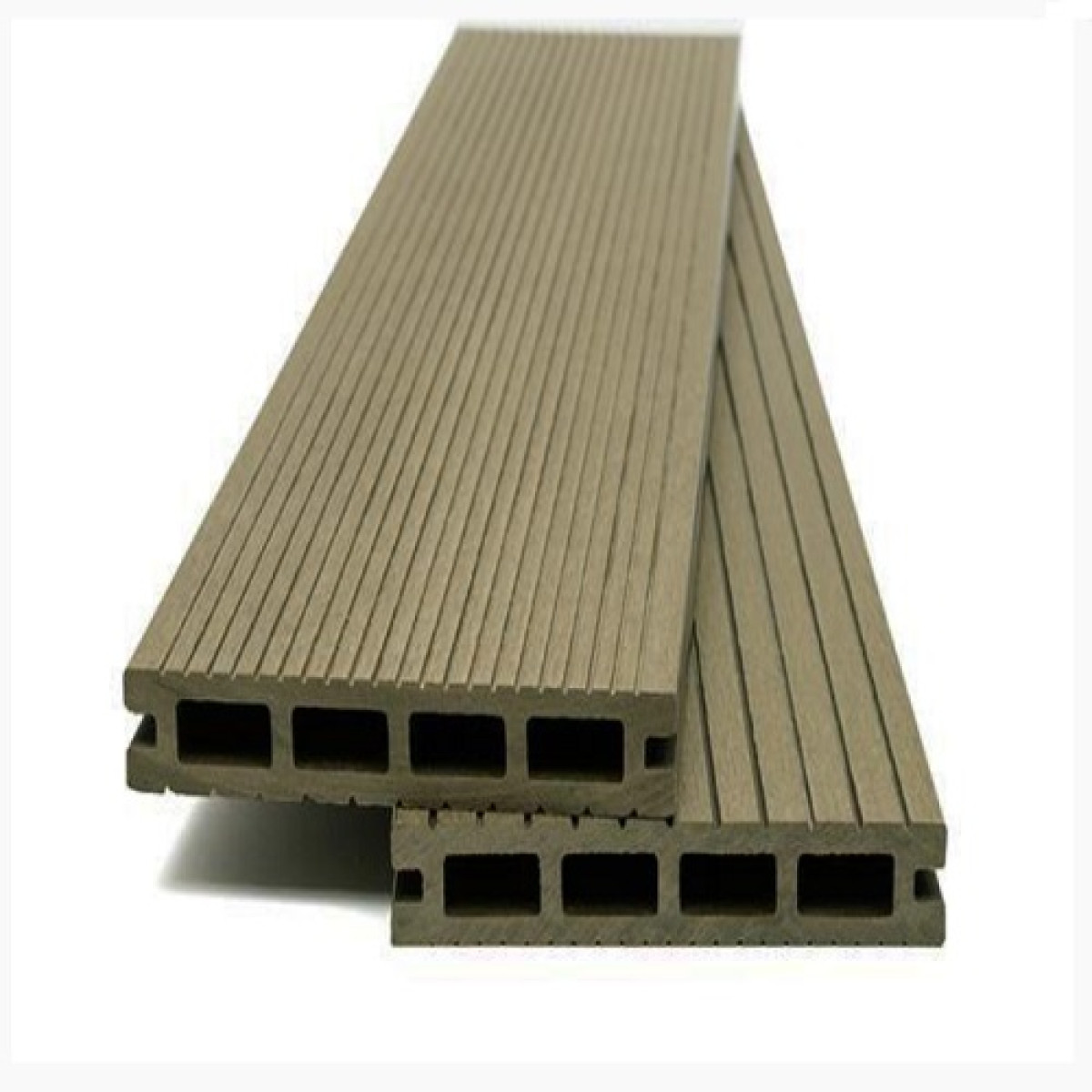 WPC Deck δαπέδου Λαδί με χτένι 23/140mm