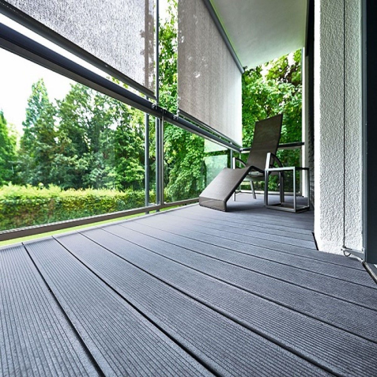 WPC Deck δαπέδου Γκρι με χτένι 23/140mm