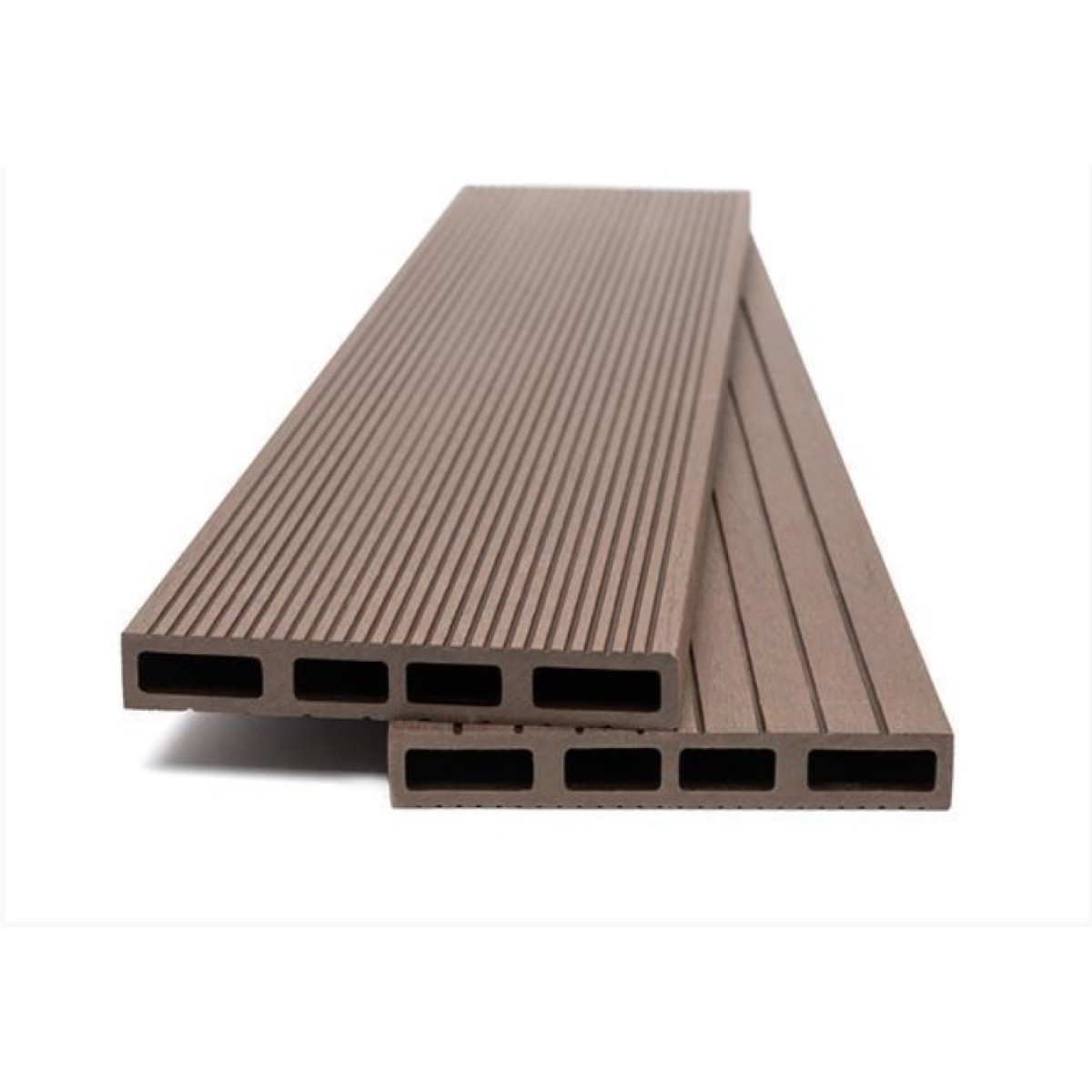 DECK WPC Περίφραξη καφέ σκούρο με χτένι - 14cm
