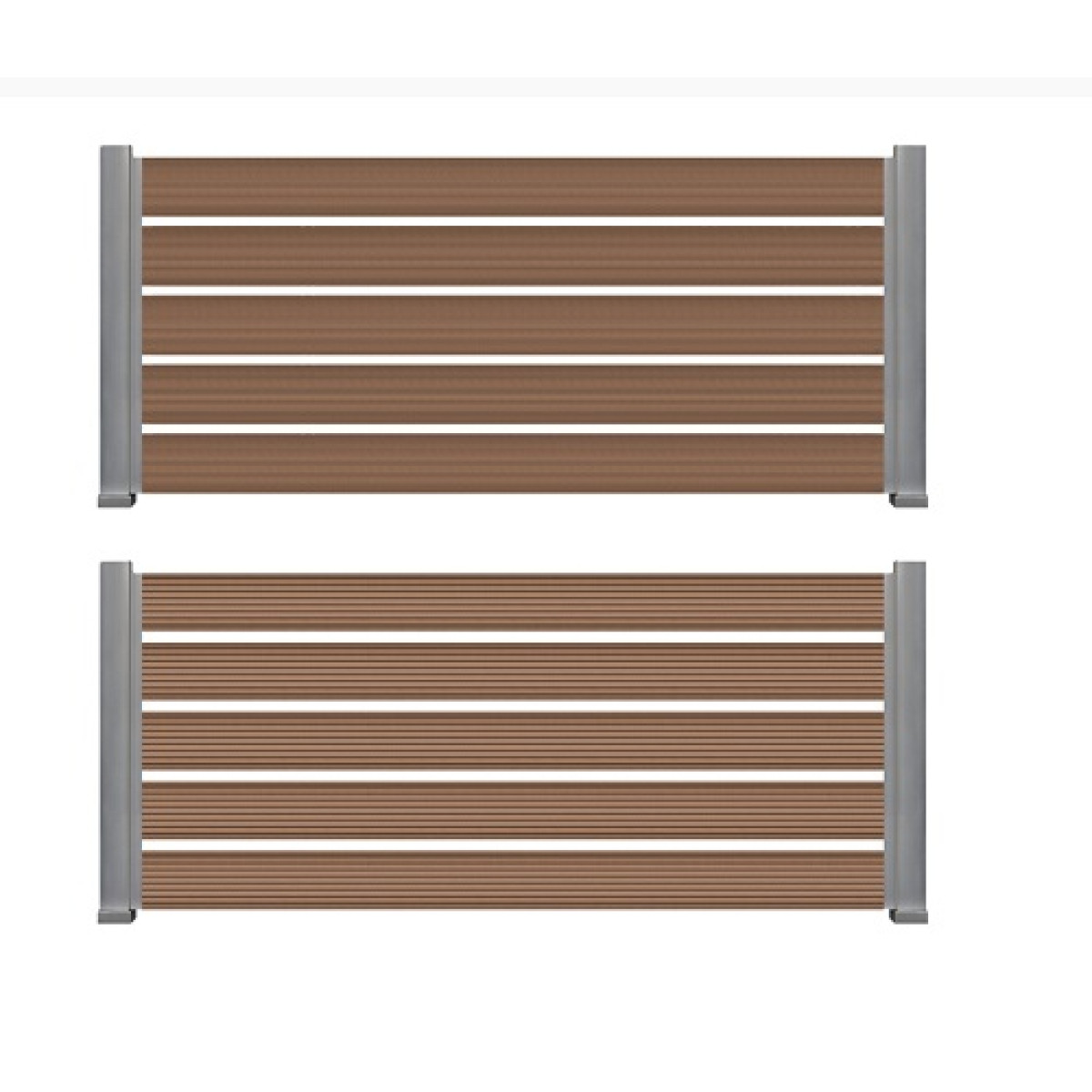 DECK WPC Περίφραξη oak με χτένι - 14cm