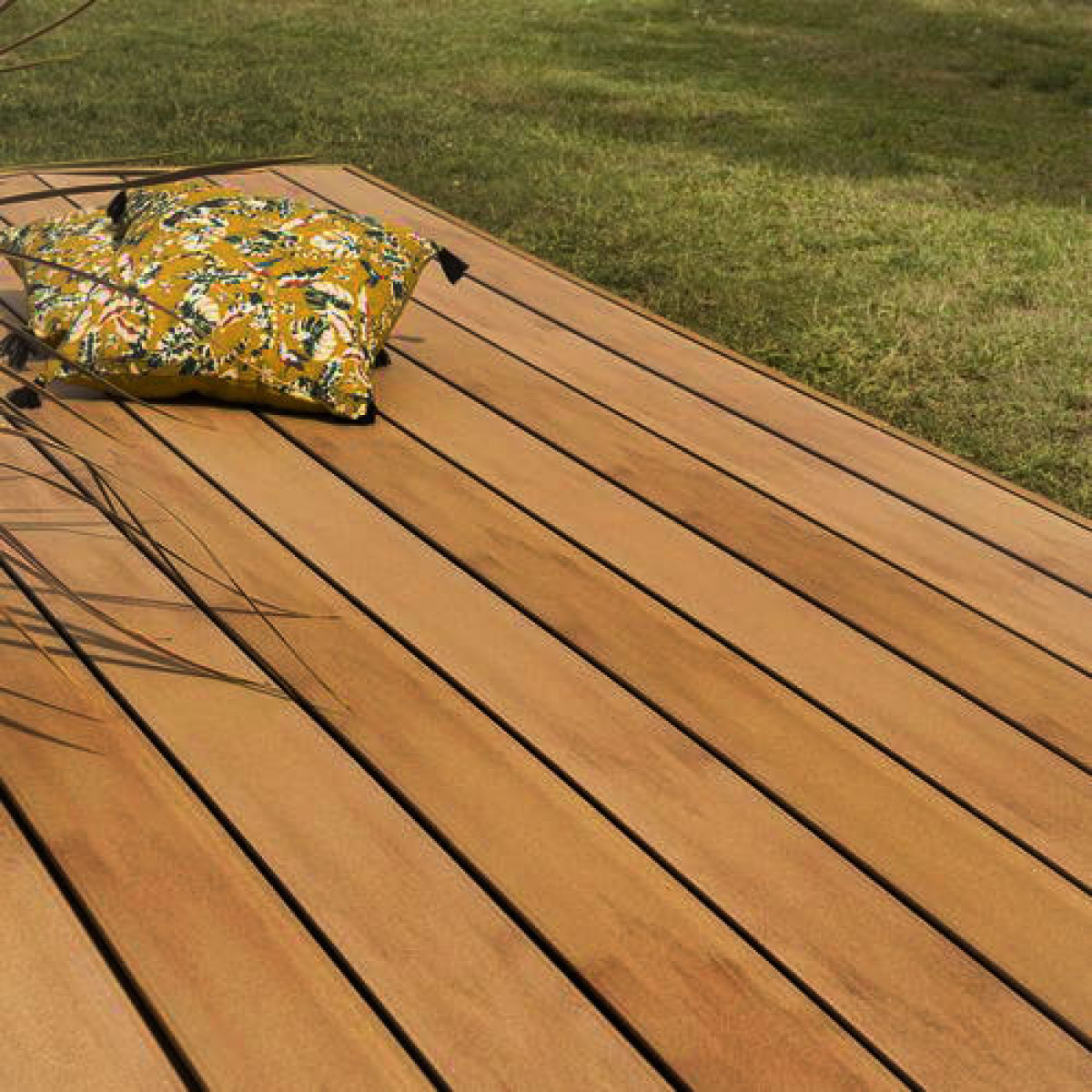 WPC Deck δαπέδου με νερά ξύλου - Teak 25/146mm