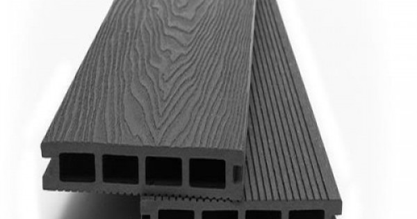 WPC Deck δαπέδου με νερά ξύλου - σκούρο γκρι 25/146mm
