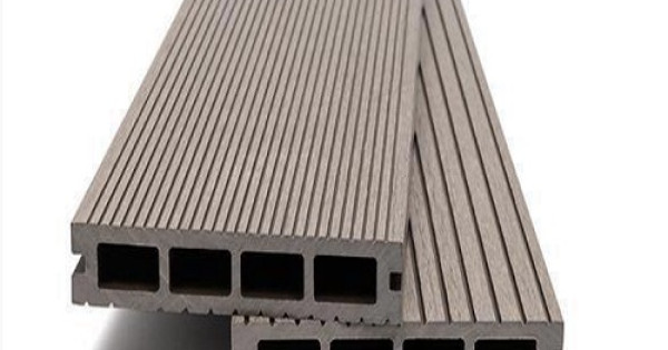 WPC Deck δαπέδου ανοιχτό γκρι με χτένι 25/145mm