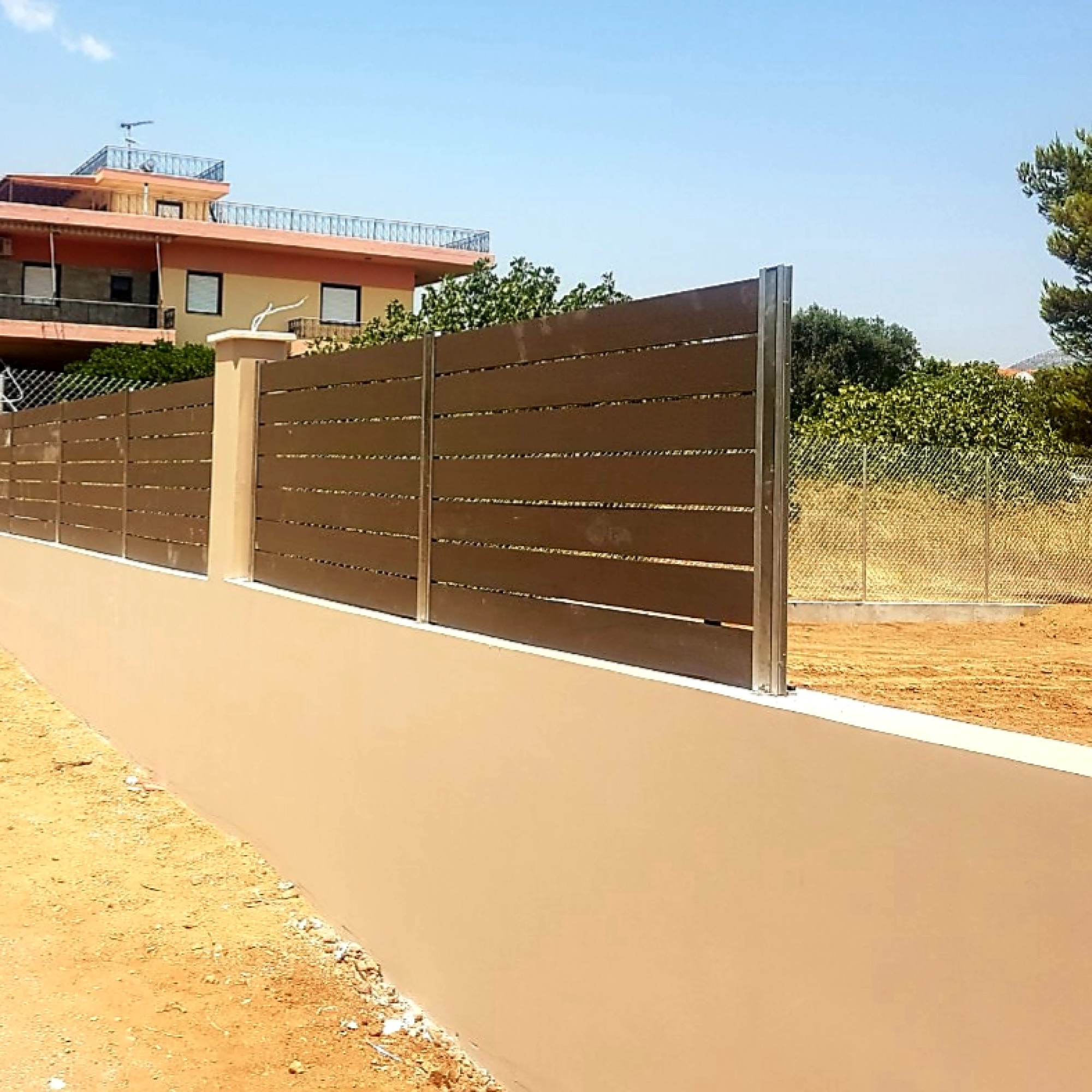 Περίφραξη με Deck WPC (Nέα Μάκρη)
